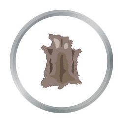 Animal hide icon in cartoon style isolated Vector Image