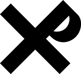 Cross monogram rex tsar tzar czar symbol Vector Image