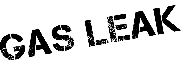 Gas leak rubber stamp Royalty Free Vector Image