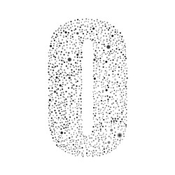 Number zero design elements Royalty Free Vector Image