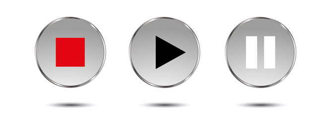 Pause Play Stop Vector Images (over 7,800)