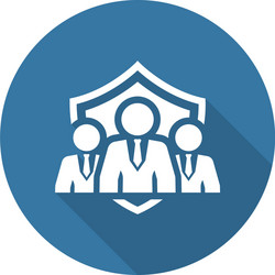 Security management icon flat design Royalty Free Vector