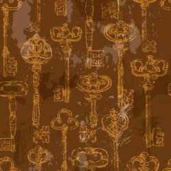 Seamless pattern with keys Royalty Free Vector Image