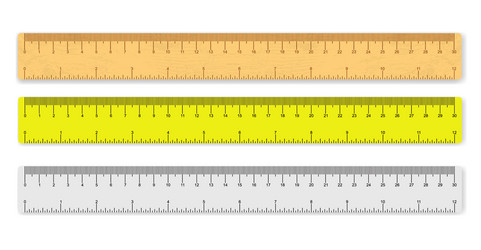 Isolated realistic ruler Royalty Free Vector Image