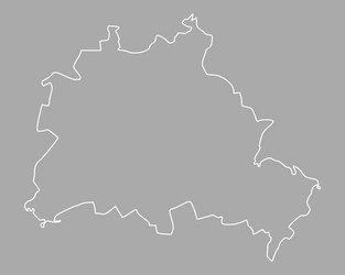 Map of berlin Royalty Free Vector Image - VectorStock