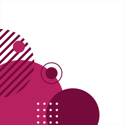Memphis bubble corner border Royalty Free Vector Image