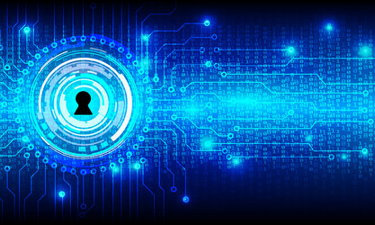 Security circuit board with binary code background
