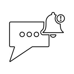 Chat notification icon simple editable logo Vector Image
