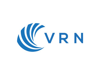 Vrn abstract technology logo design on black Vector Image