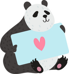 Cute winter card with bear Royalty Free Vector Image