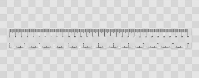 Isolated realistic ruler Royalty Free Vector Image