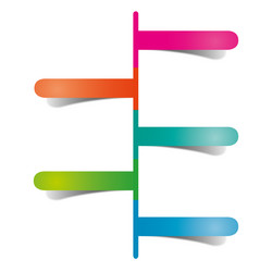 Infographic template pointer with 4 steps Vector Image