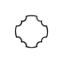 Vintage frame isolated element Royalty Free Vector Image