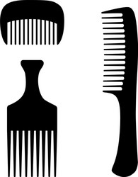 Barber professional hair comb Royalty Free Vector Image