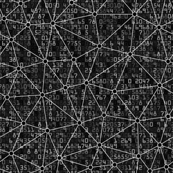 Mathematical with linear triangular shapes Vector Image