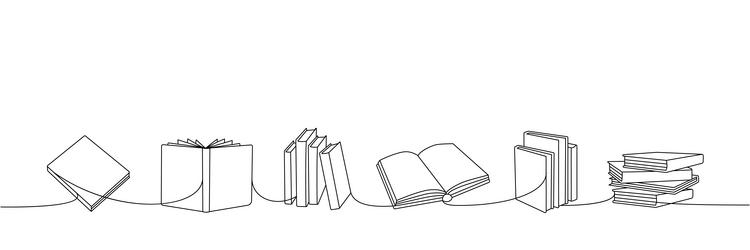 Line Drawing Book Stack Vector Images (over 760)