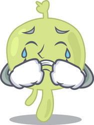 Cartoon design lymph node showing funny face Vector Image