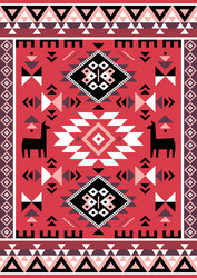 Aztec tribal geometric seamless two pattern Vector Image