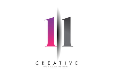 10 1 0 number logo with creative shadow cut design