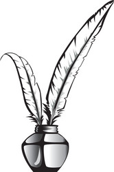 Pen paper and ink Royalty Free Vector Image - VectorStock