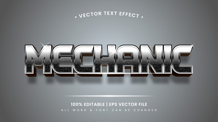 Shiny premium signature 3d text style effect Vector Image