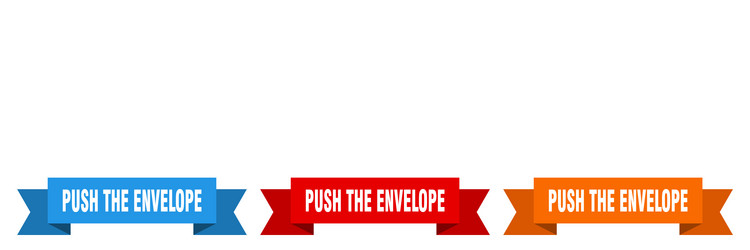 Push envelope ribbon grunge Royalty Free Vector Image