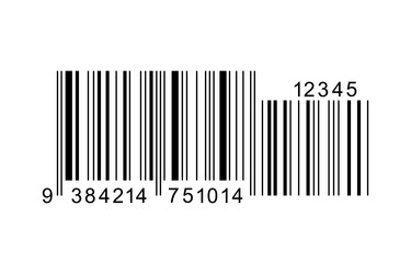 Bar code label template barcode icon visual data Vector Image