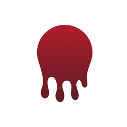 Dripping oil blob drip drop paint or sauce stain Vector Image