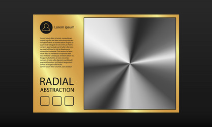 Gradients set template metallic texture radial Vector Image