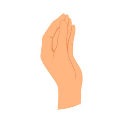 Sign language number 5 Royalty Free Vector Image