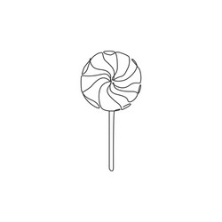 Sweet toffee icon outline style Royalty Free Vector Image