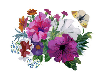 Artistic flower design Royalty Free Vector Image