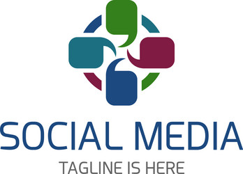 Society social media logo Royalty Free Vector Image