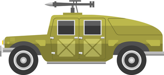 Military vehicle army car and armored truck Vector Image