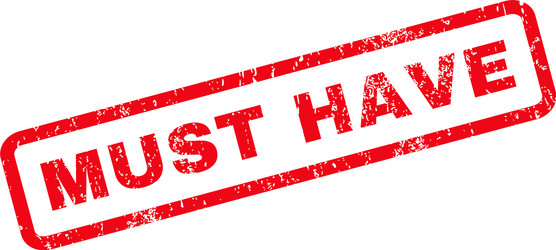 Must have rubber stamp Royalty Free Vector Image