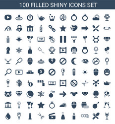 Shiny icons Royalty Free Vector Image - VectorStock