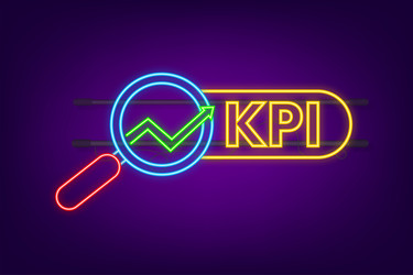 Kpi key performance indicator measurement Vector Image