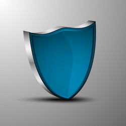 Set of 3d colored shields Royalty Free Vector Image