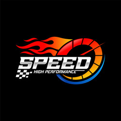 Fast and speed logo template Royalty Free Vector Image