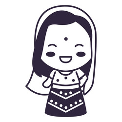 Indian Outline Woman Vector Images (over 1,000)