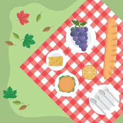 Summer barbecue picnic background Royalty Free Vector Image