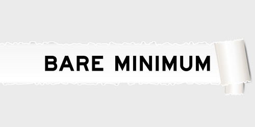 Red color of corner label banner with word bare Vector Image