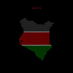 Kenya editable outline map Royalty Free Vector Image