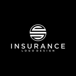 S insurance logo design inspiration Royalty Free Vector