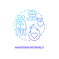 Maintain intimacy concept icon Royalty Free Vector Image