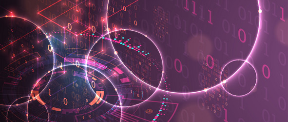 Abstract colorful big data information Royalty Free Vector