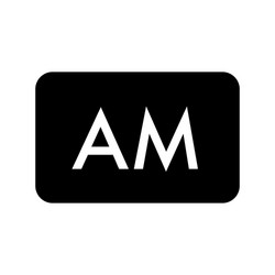 Am radio frequency icon linear design Royalty Free Vector