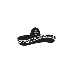 Mexican or mexico hat logo design template Vector Image