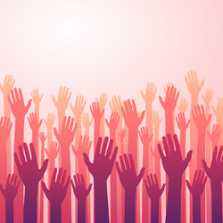 Concept charity and donation background heart Vector Image