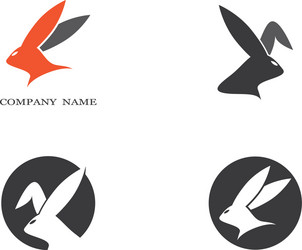 Rabbit symbols 2 Royalty Free Vector Image - VectorStock